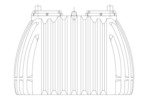 DEC Approved Gravity Polyethylene Tanks - Anchorage Tank